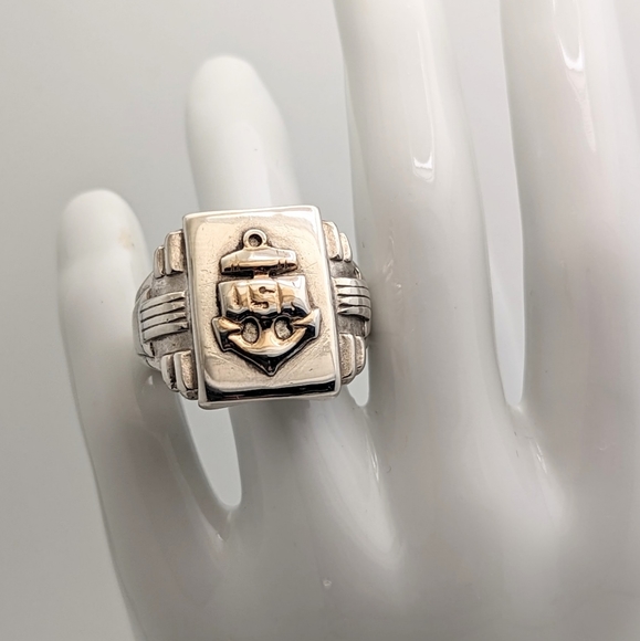 Jewelry | Vintage Us Navy Sterling Signet Ring | Poshmark